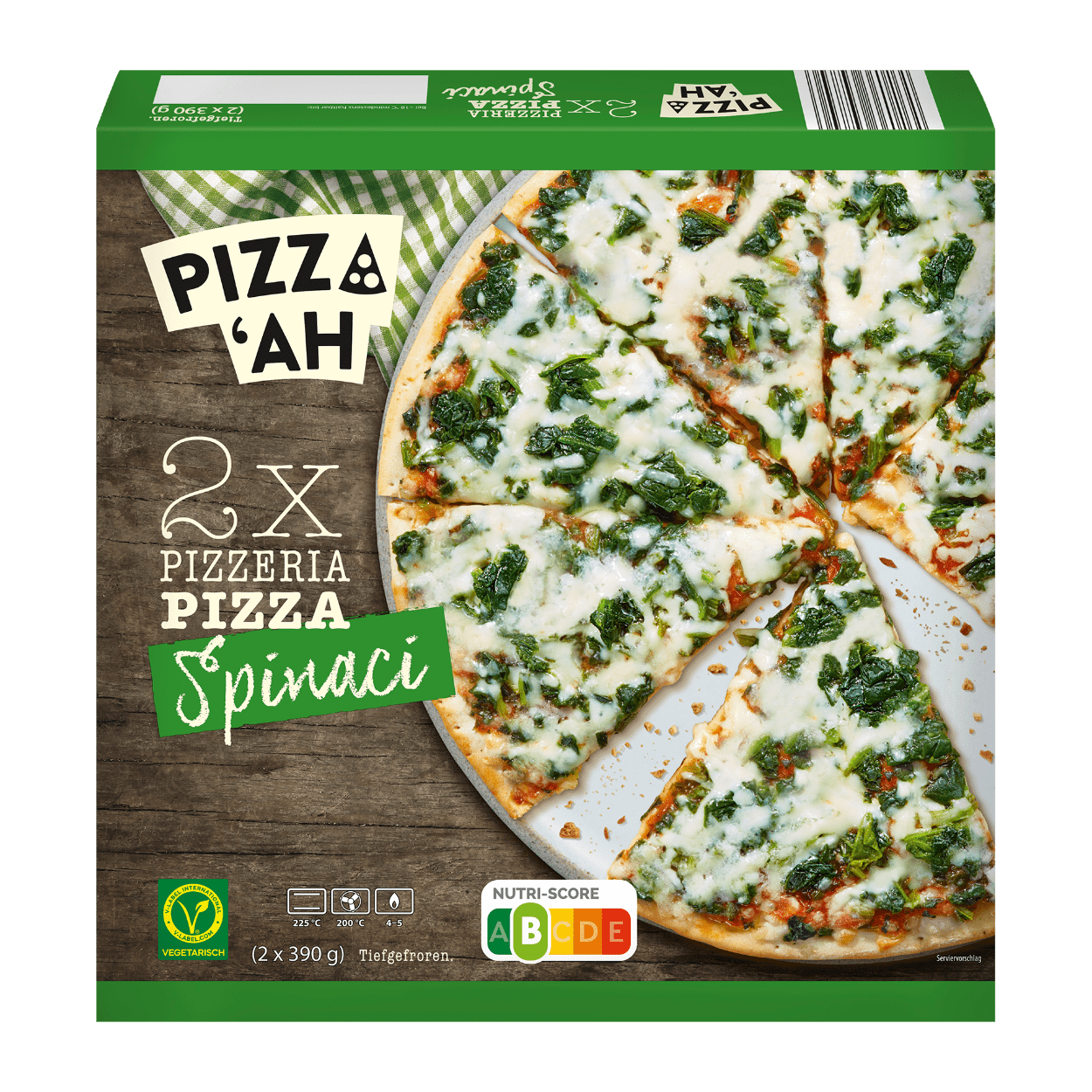 PIZZ'AH Pizza Funghi / Spinaci günstig bei ALDI Nord