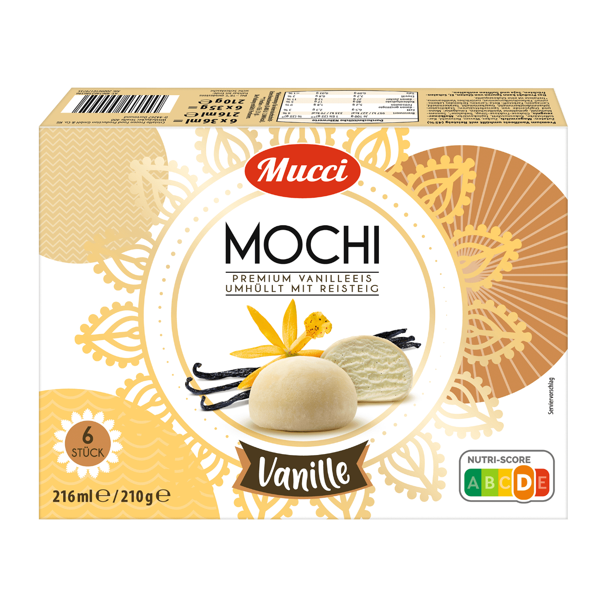 MUCCI Mochi Eis 6x36 ml - Leckere Sorten