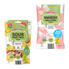 SWEETLAND Fruchtgummi – Eigenmarke von ALDI Nord