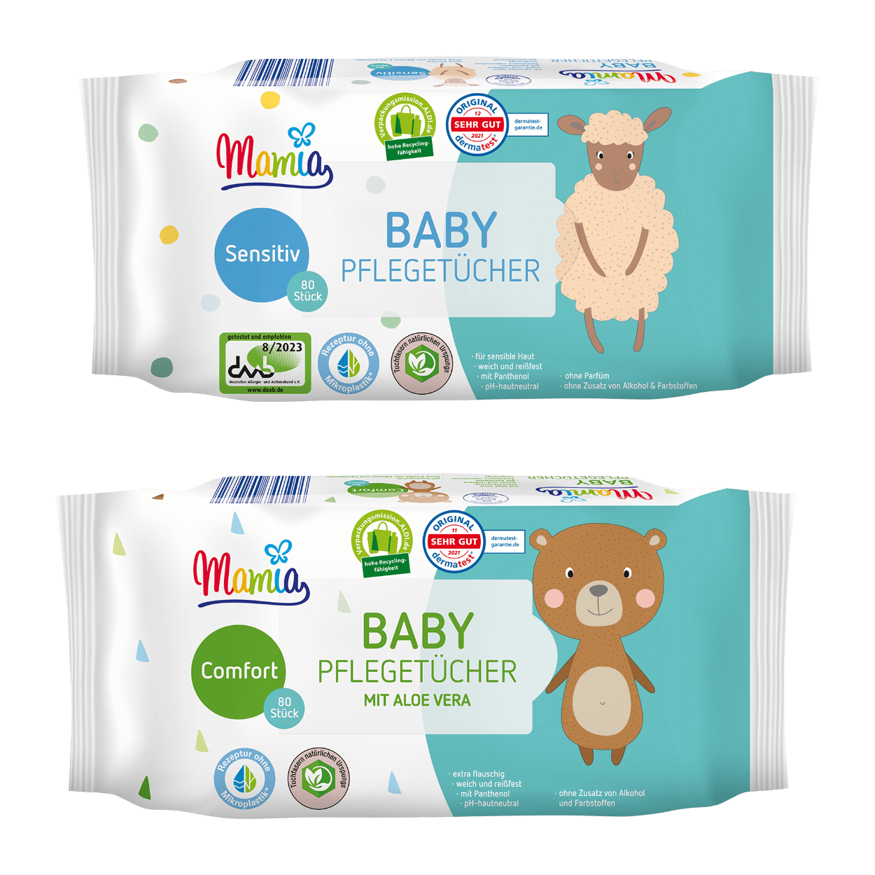 MAMIA Baby-Pflegetücher günstig bei ALDI Nord