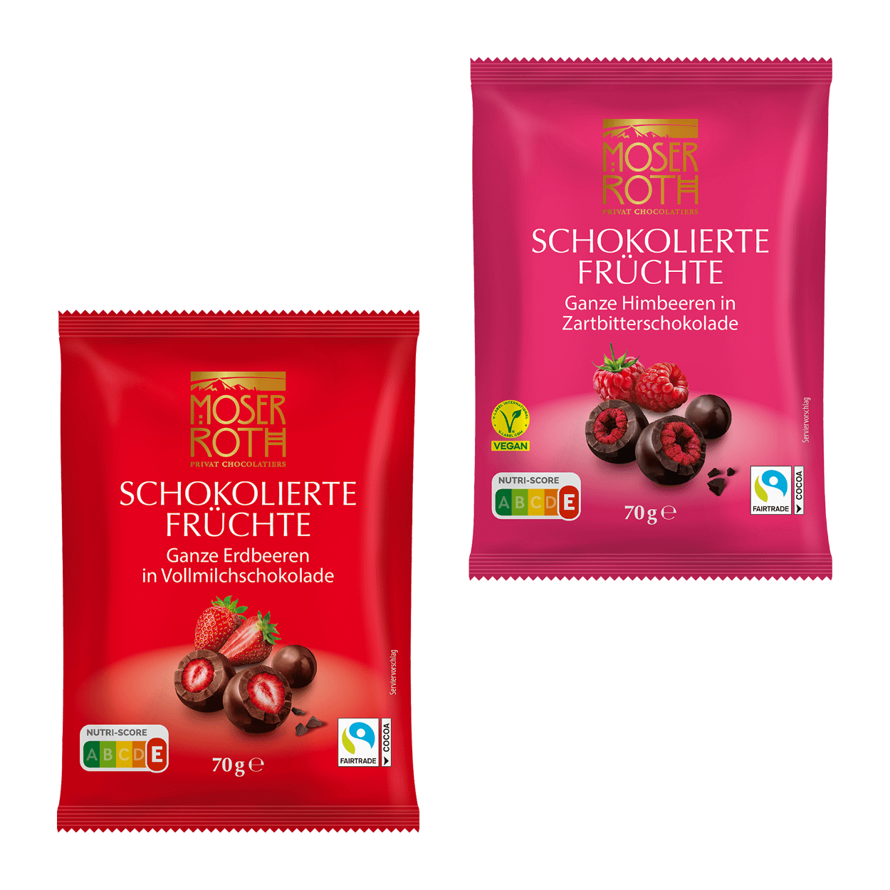 MOSER ROTH Gefriergetrocknete Schoko-Früchte 70 g – ALDI Nord