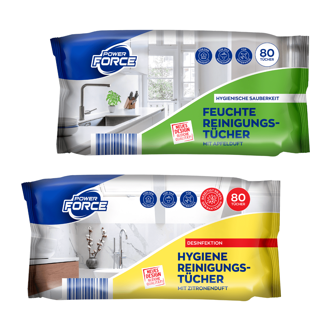 POWER FORCE Feuchte Reinigungstücher günstig bei ALDI Nord