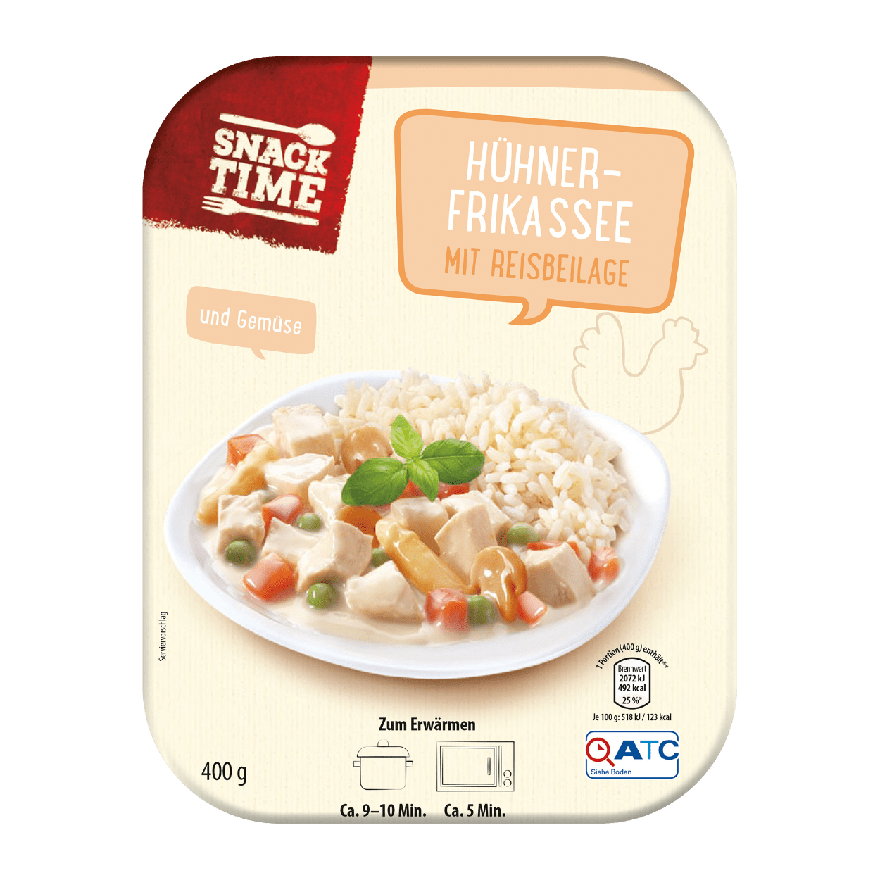 SNACK TIME Fertiggerichte verschiedene Sorten 400 g bei ALDI Nord