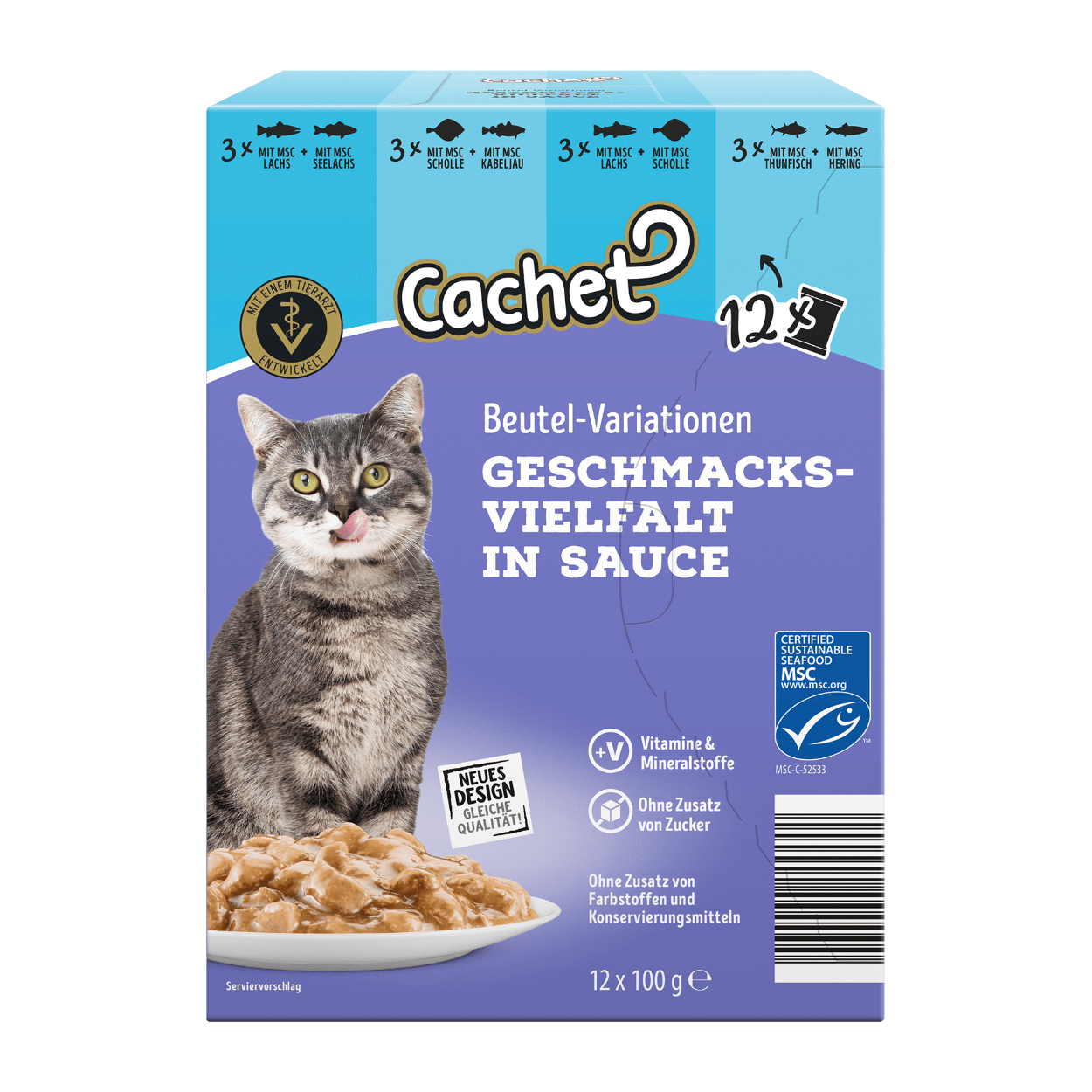 CACHET Katzenfutter nass: 12 x 100 g preiswert bei ALDI Nord