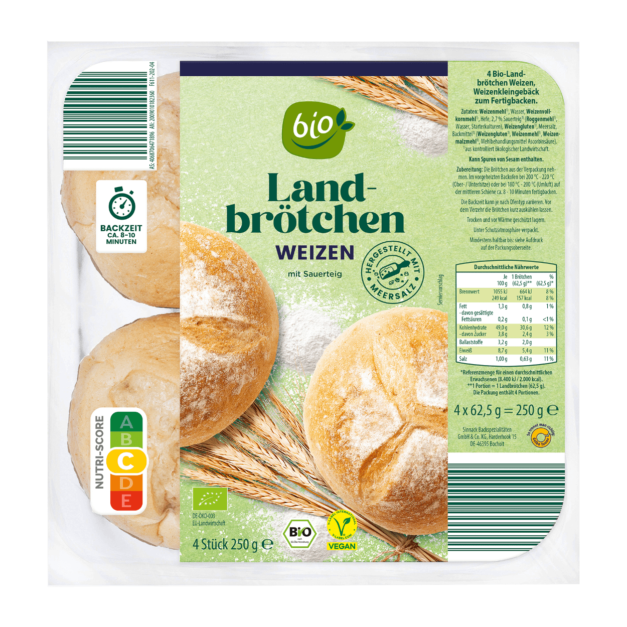 BIO Bio-Landbrötchen günstig bei ALDI Nord