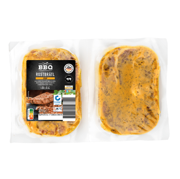 BBQ Rostbrätl 500 g Schwarzbier / Senf – ALDI Nord