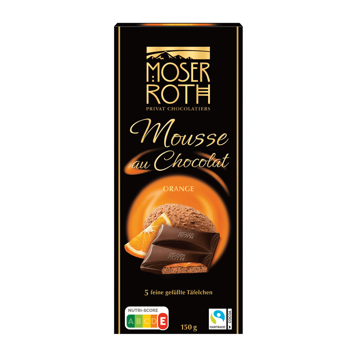 MOSER ROTH Mousse au Chocolat Tafeln – Sauerkirsch-Chili, Orange, Weiß ...