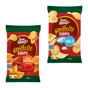 SUN SNACKS Riffle-Chips günstig bei ALDI Nord