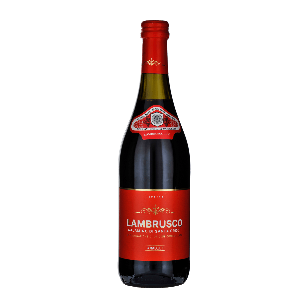 VINO FRIZZANTE AMABILE Lambrusco Salamino di Santa Croce DOC günstig ...