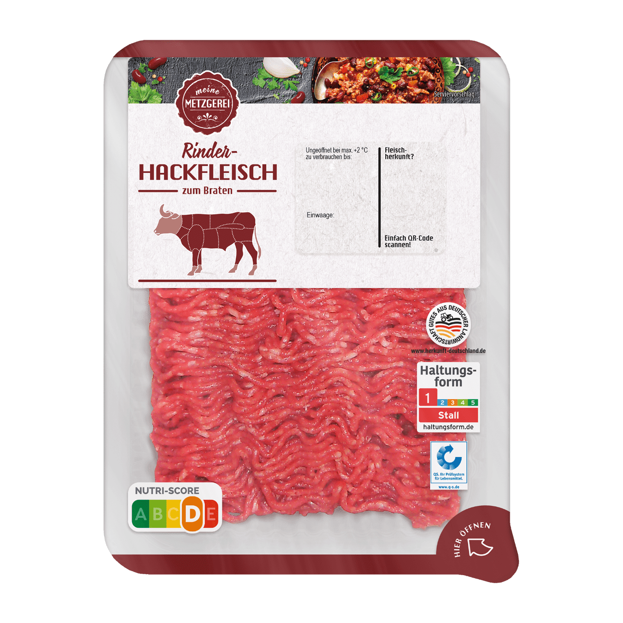 MEINE METZGEREI Rinderhackfleisch günstig bei ALDI Nord