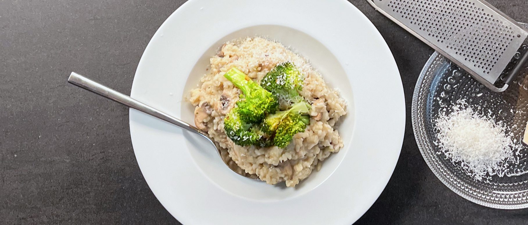 Risotto mit Brokkoli-Pilz-Topping – Rezepte von ALDI Nord